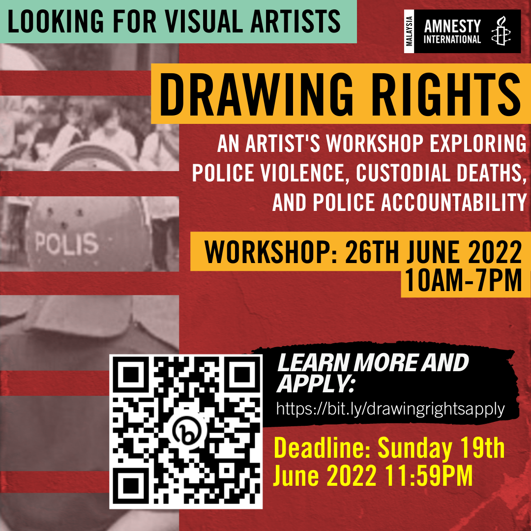 DRAWING RIGHTS: An Artist's Workshop on Police Brutality - Amnesty Malaysia